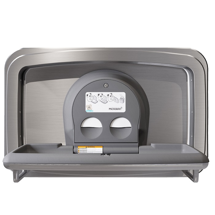 Bobrick KB310-SSWM Horizontal Stainless Steel Surface Mounted Baby ...